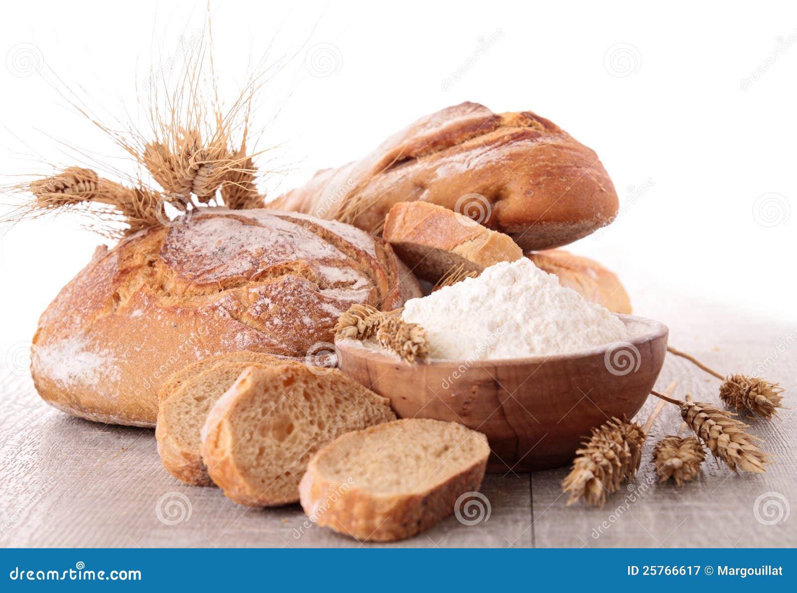Assortment of bread stock image. Image of baked, baguette - 25766617