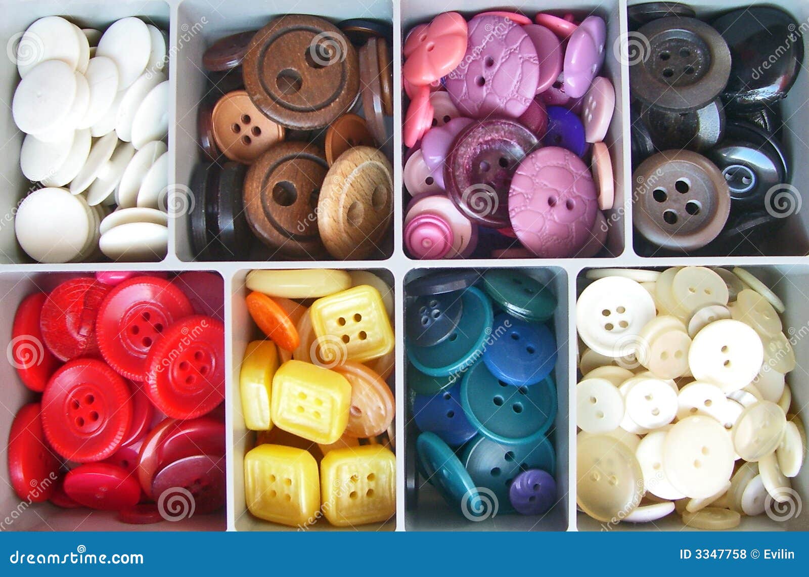 Assortment of Buttons stock photo. Image of oodles, coloured - 3347758