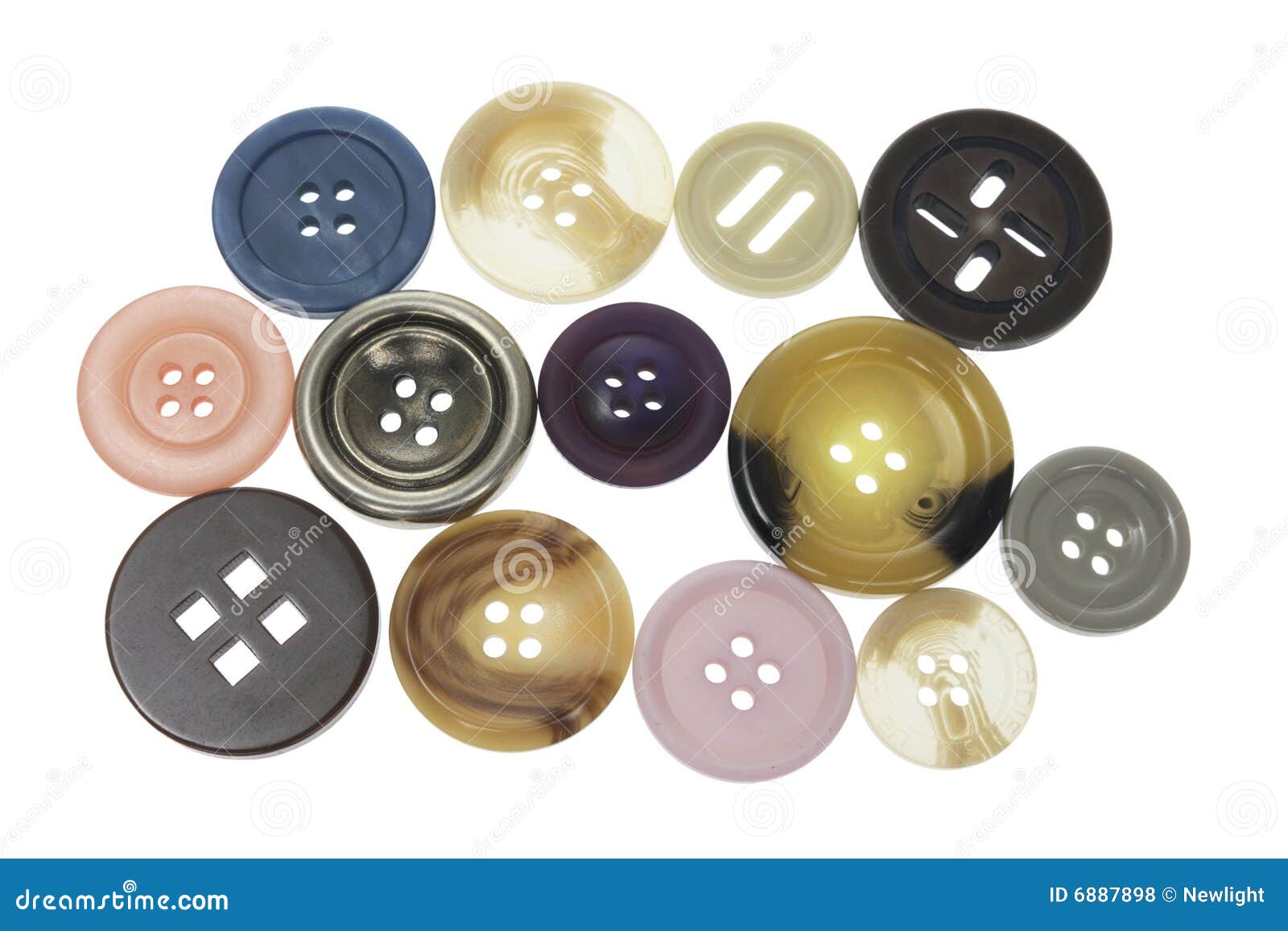 Assortment of Buttons stock photo. Image of cutout, buttons - 6887898