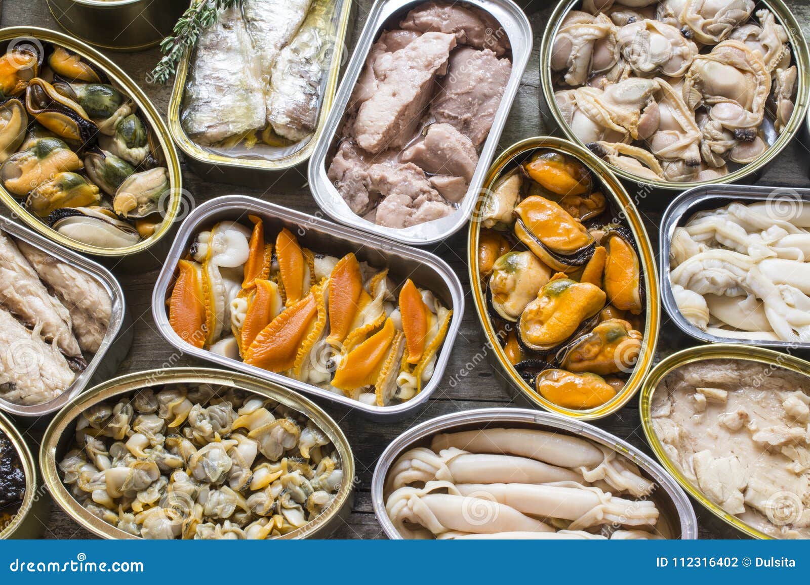 Assortment of Cans of Canned Stock Photo - Image of full, collection ...