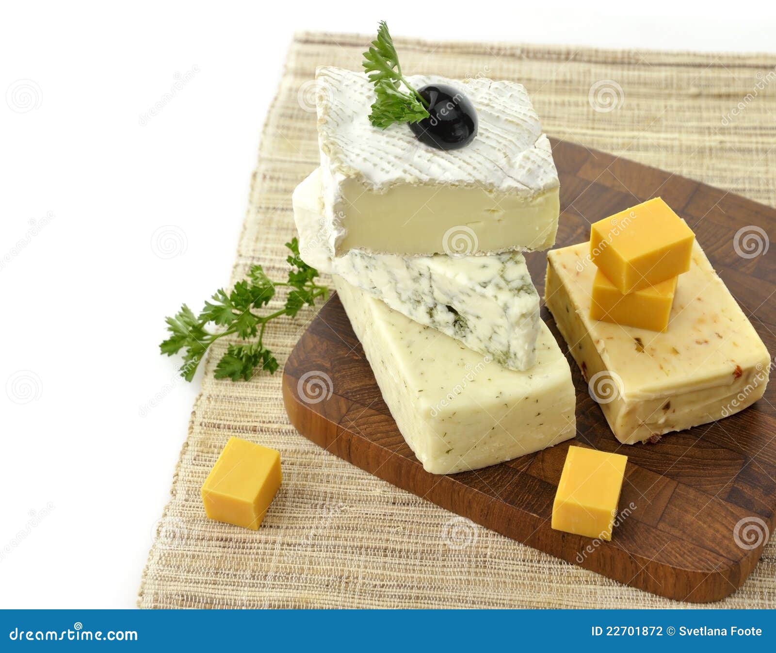Assortment of Cheese stock photo. Image of brie, roquefort - 22701872