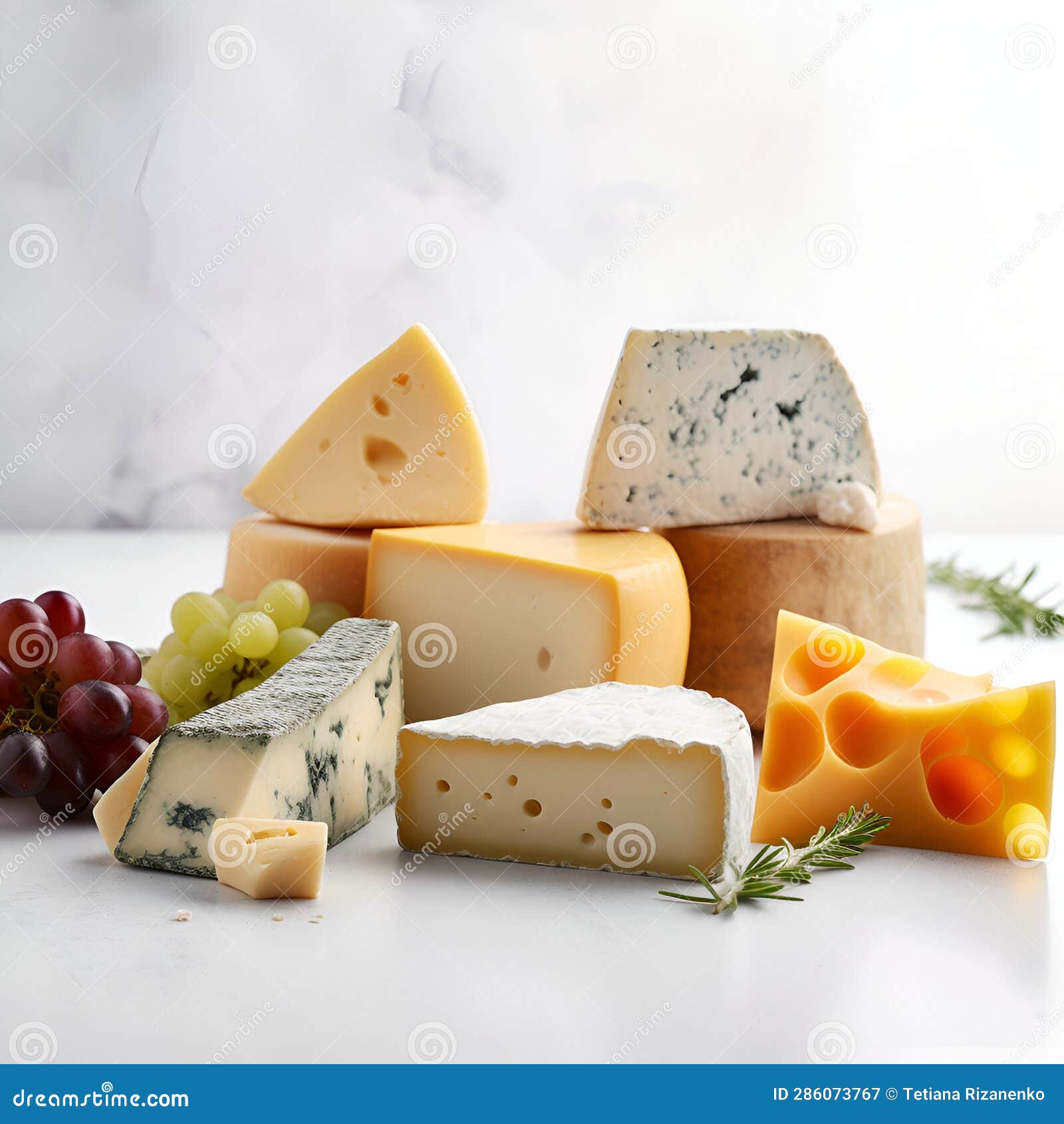 Assortment of Cheeses. Various Types of Cheese Stock Image - Image of ...