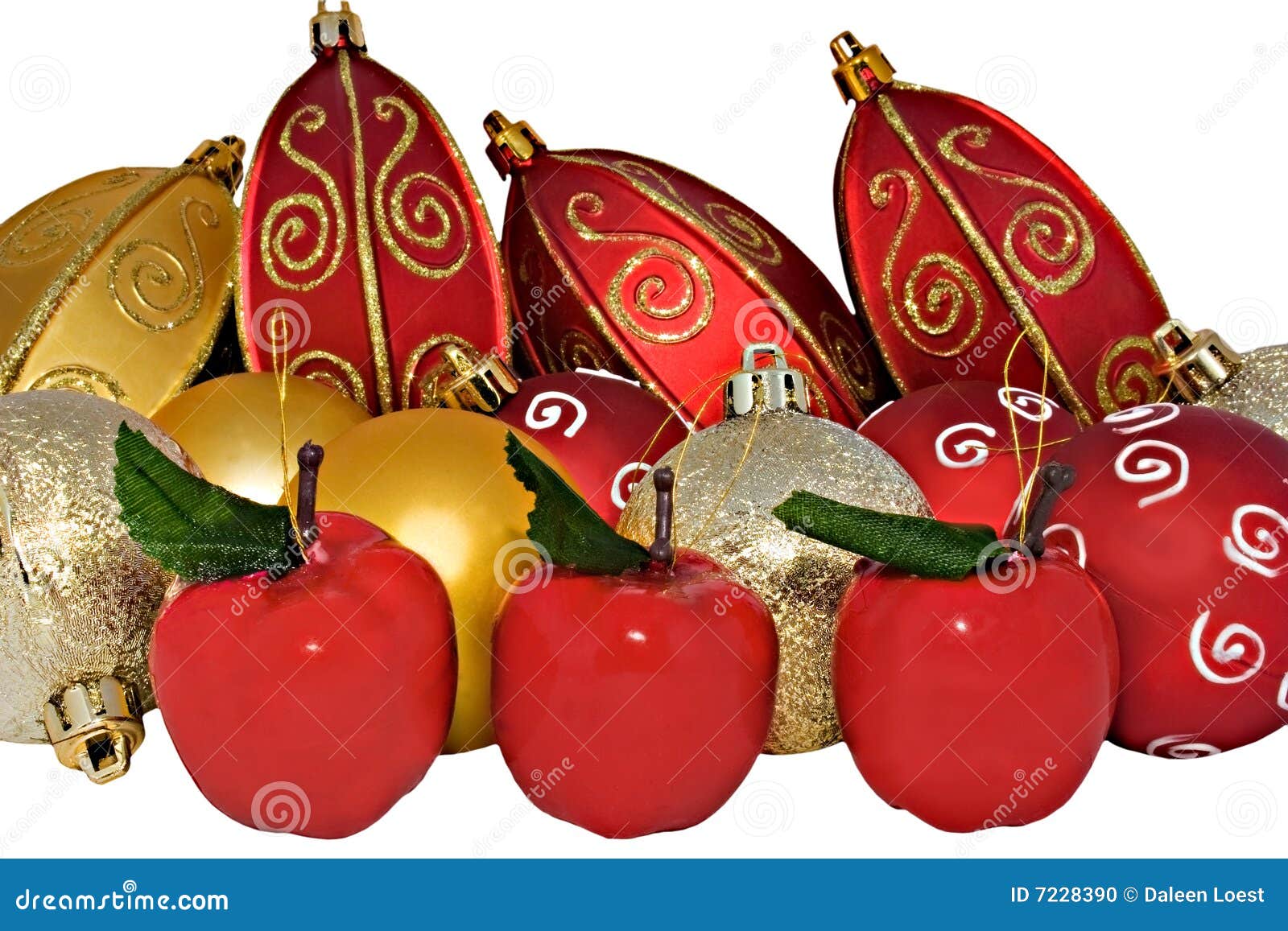 Assortment of Christmas Decorations,clipping Path Stock Photo - Image ...