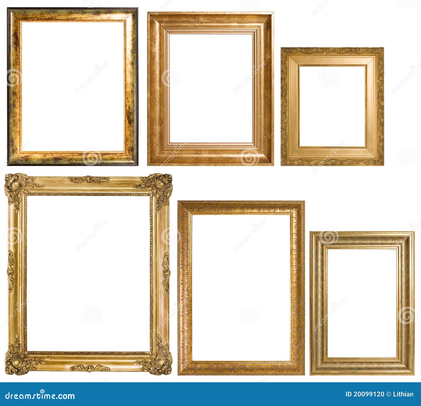 An Assortment of Classic Picture Frames Stock Photo - Image of frames ...