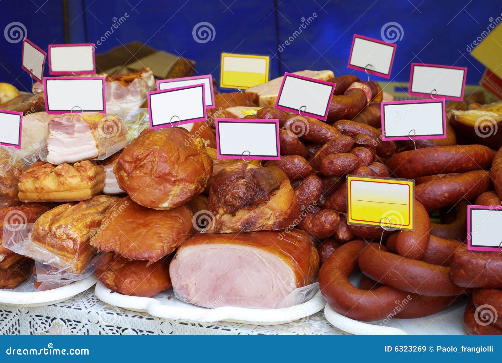 Assortment of Cold Meats stock image. Image of easter - 6323269