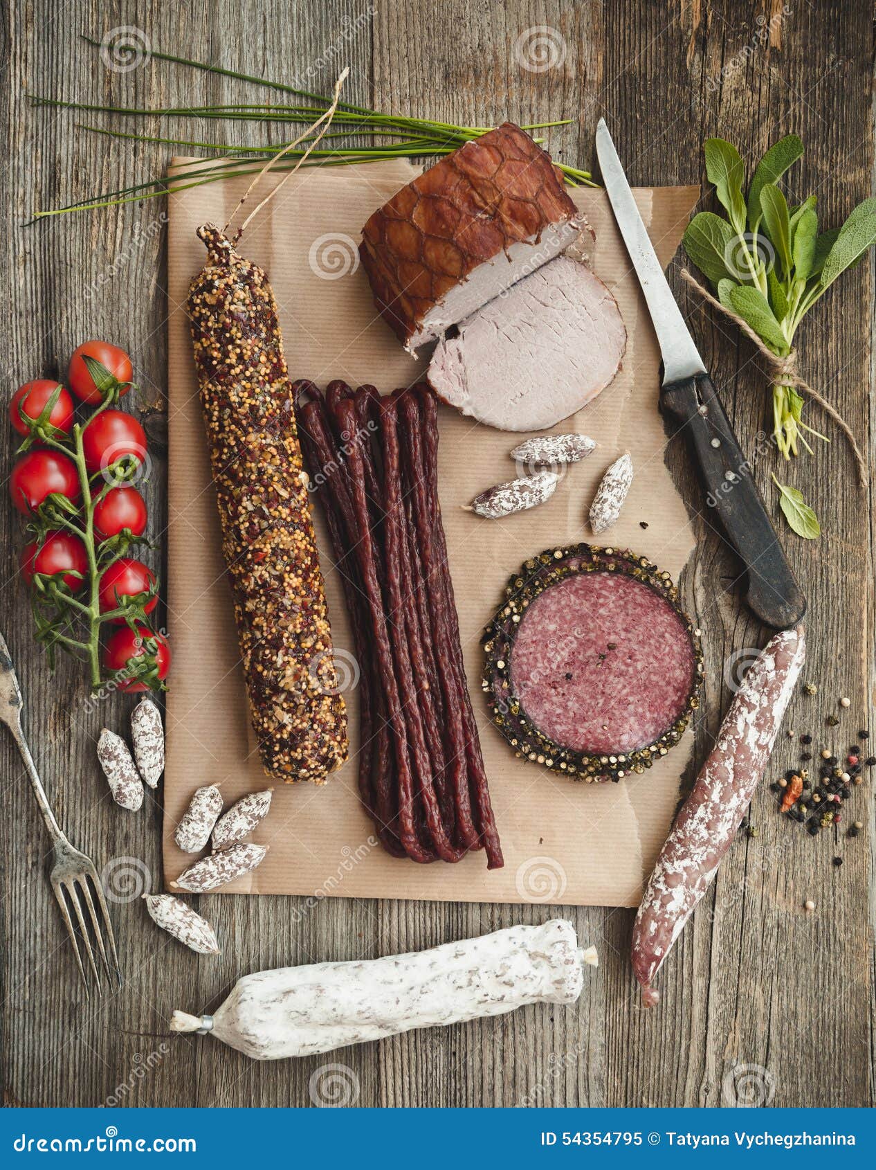 Assortment of cold meats stock image. Image of beef, pork - 54354795