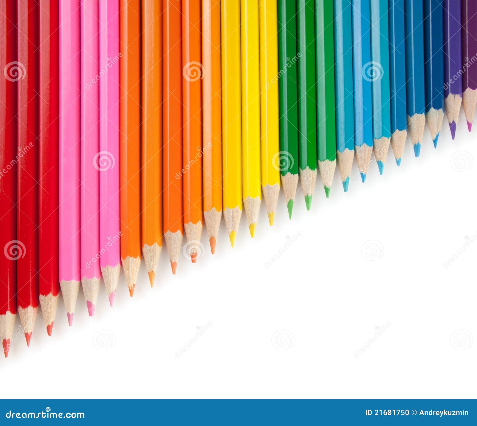 Assortment of Color Pencils Stock Photo - Image of office, abstract ...