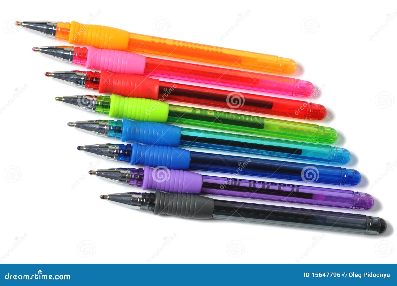 Assortment of Colored Ball-pen Stock Photo - Image of diverse, draw ...