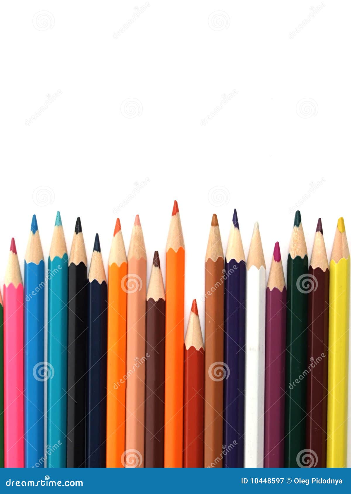 Assortment of Colored Pencils Stock Image - Image of draw, colour: 10448597