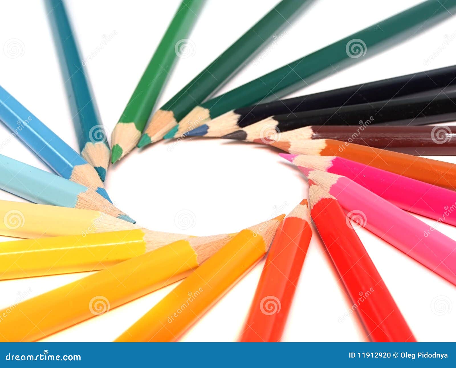 Assortment of Colored Pencils Stock Photo - Image of marker, drawing ...