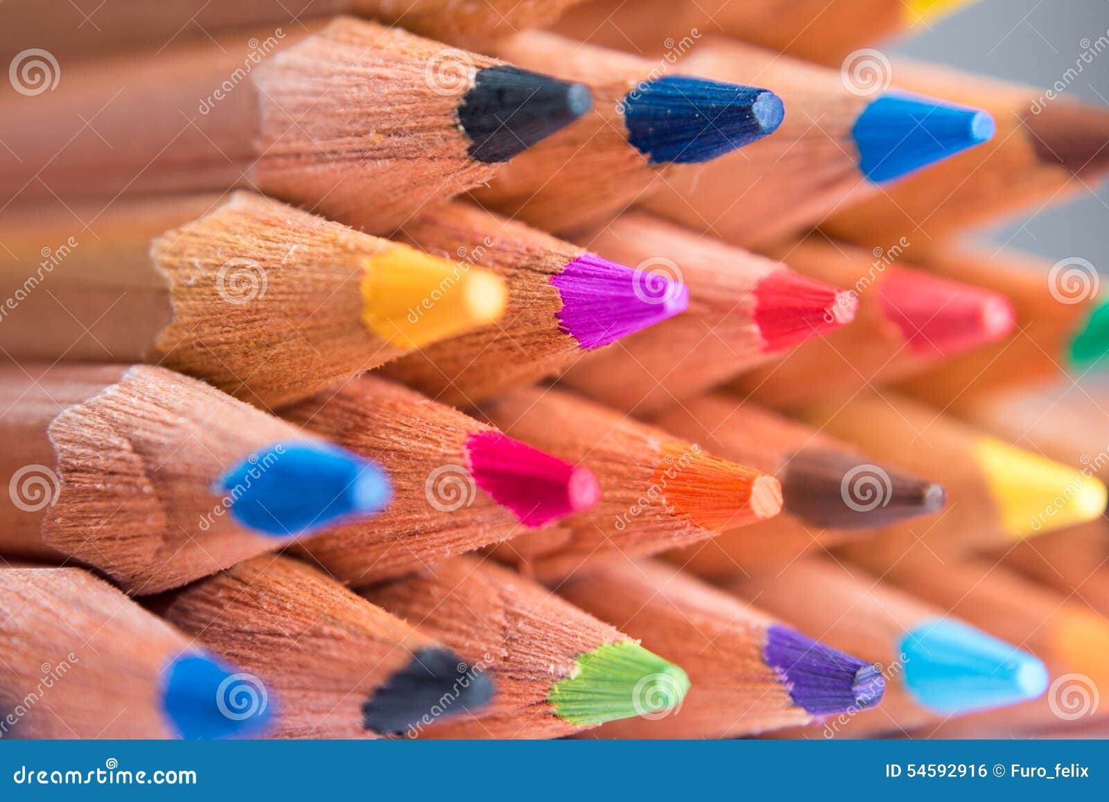 Assortment of Colored Pencils Stock Photo - Image of background ...