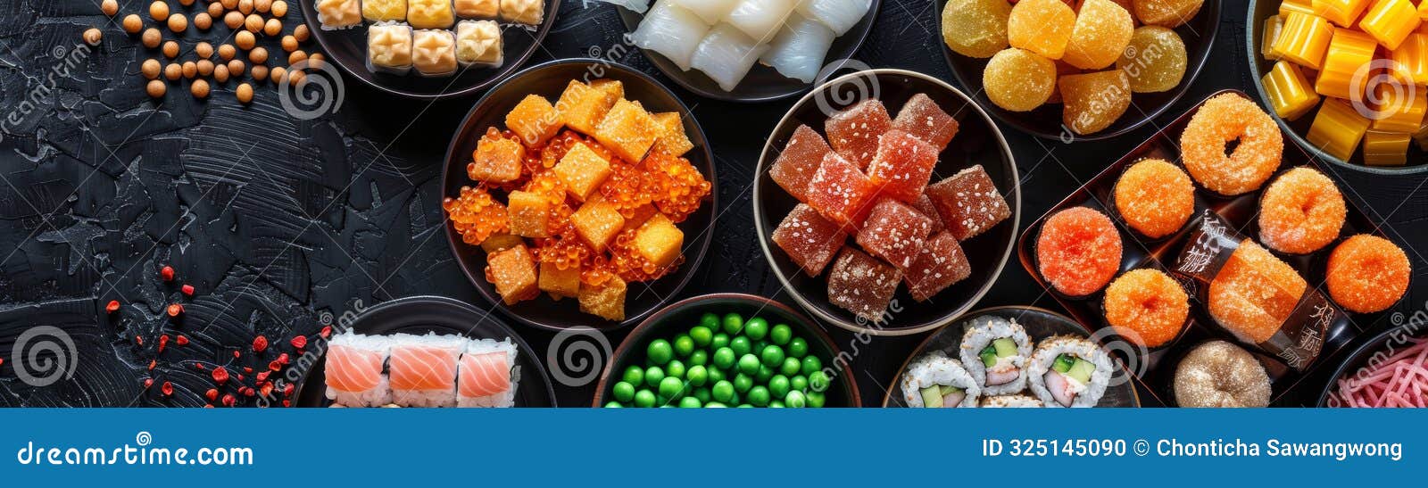 Bite-sized Smoked Salmon And Cream Cheese Tartlets, Topped With Fresh ...