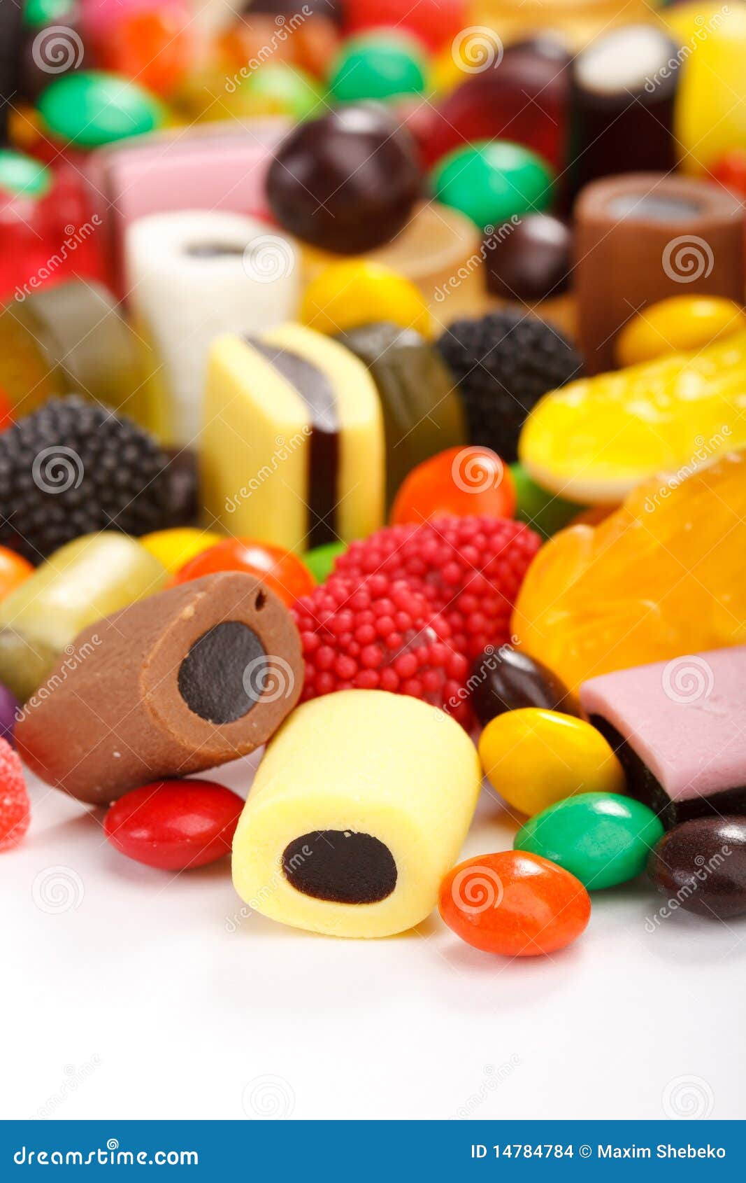 Assortment of Colorful Candy Stock Photo - Image of fruit, assorted ...