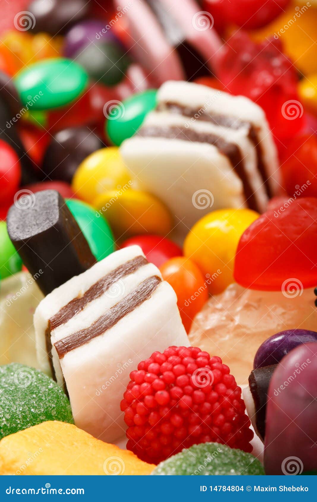 Assortment of Colorful Candy Stock Photo - Image of jelly, paste: 14784804