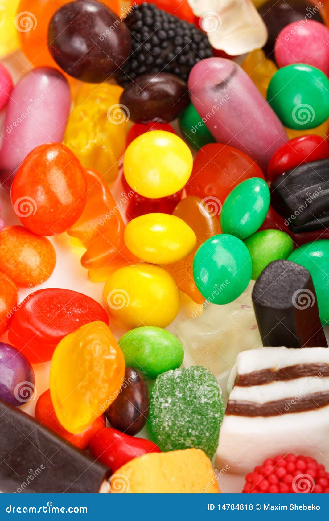 Assortment of Colorful Candy Stock Photo - Image of flavor, paste: 14784818