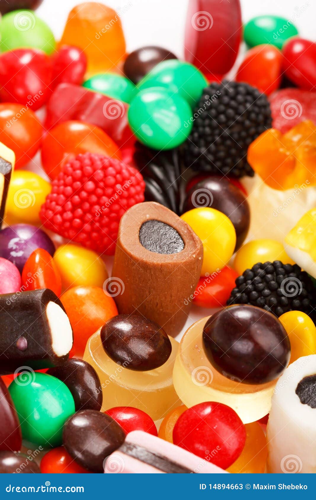 Assortment of Colorful Candy Stock Image - Image of shapes, holiday ...