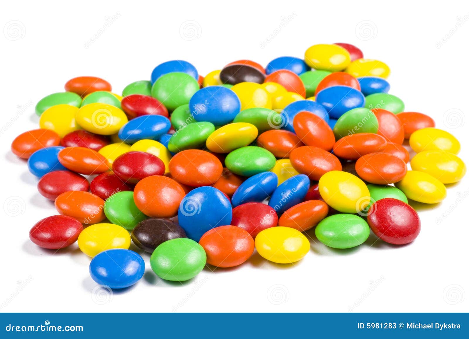 Assortment of Colorful Chocolate Candies on White Stock Image - Image ...
