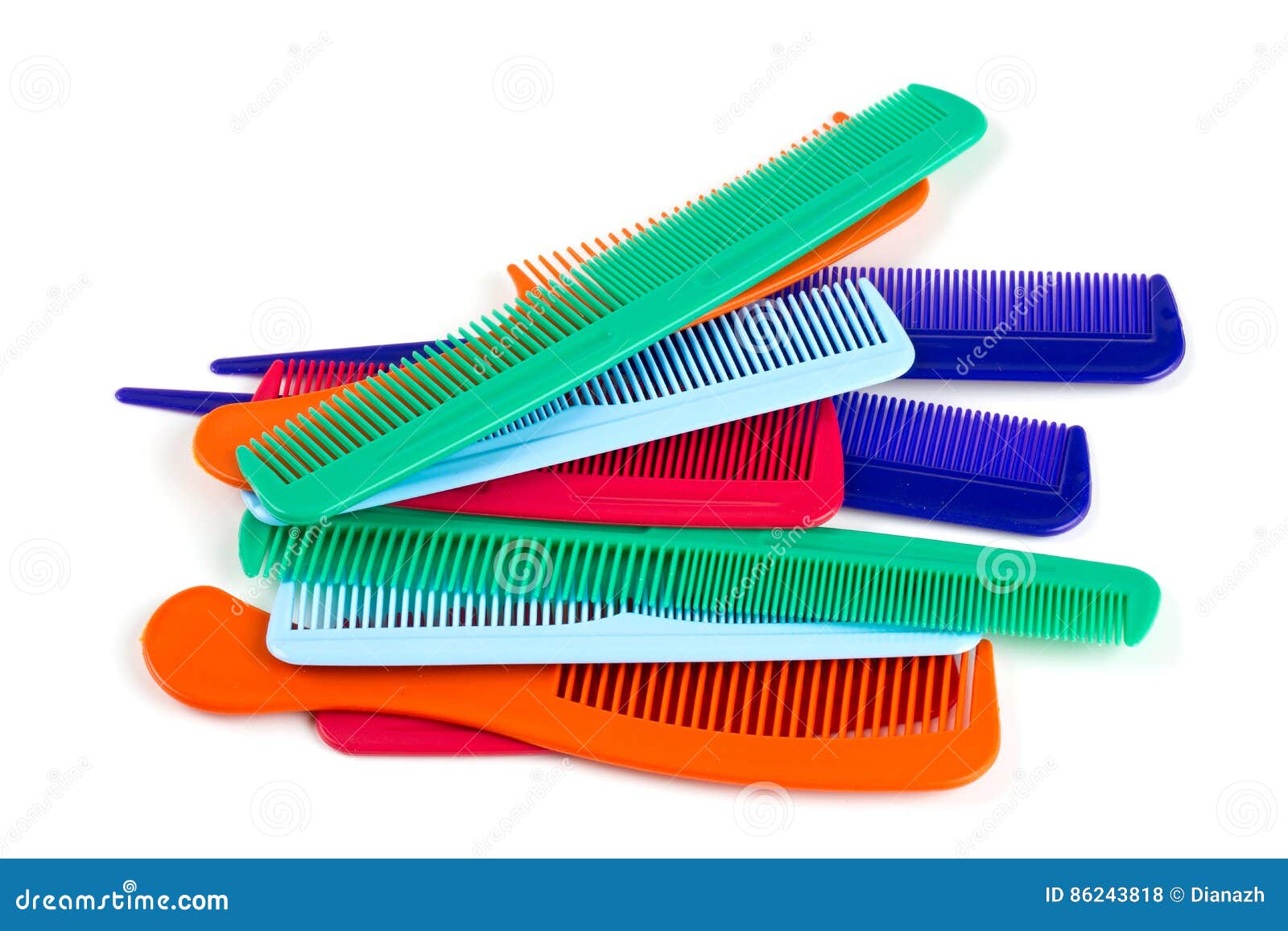 Assortment of Colorful Hair Combs Stock Photo - Image of concern ...