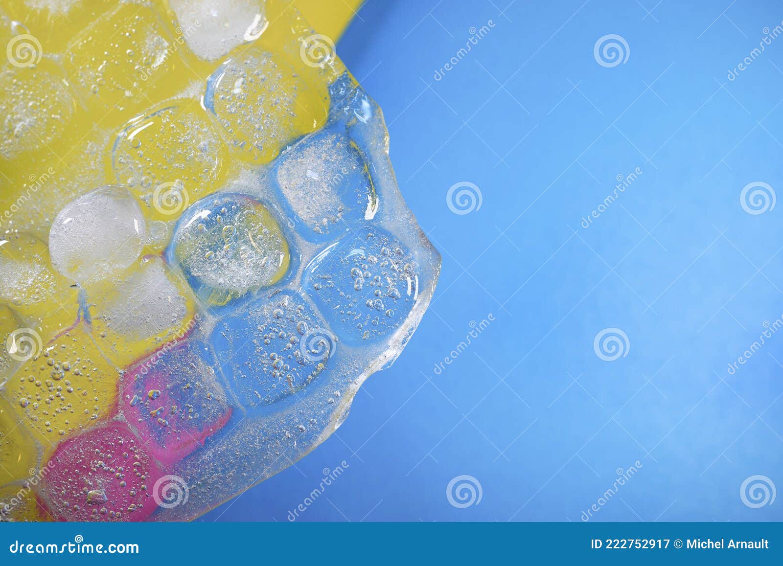 Assortment of Colorful Ice Cube Stock Image - Image of drink, bubble ...