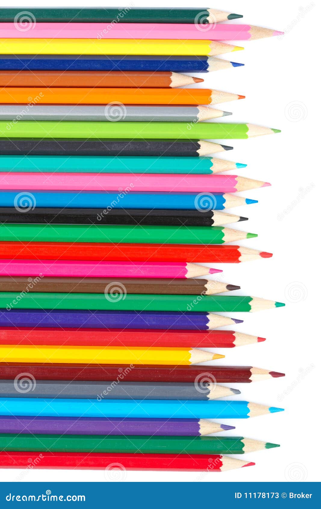 Assortment of Coloured Pencils Stock Image - Image of creative ...