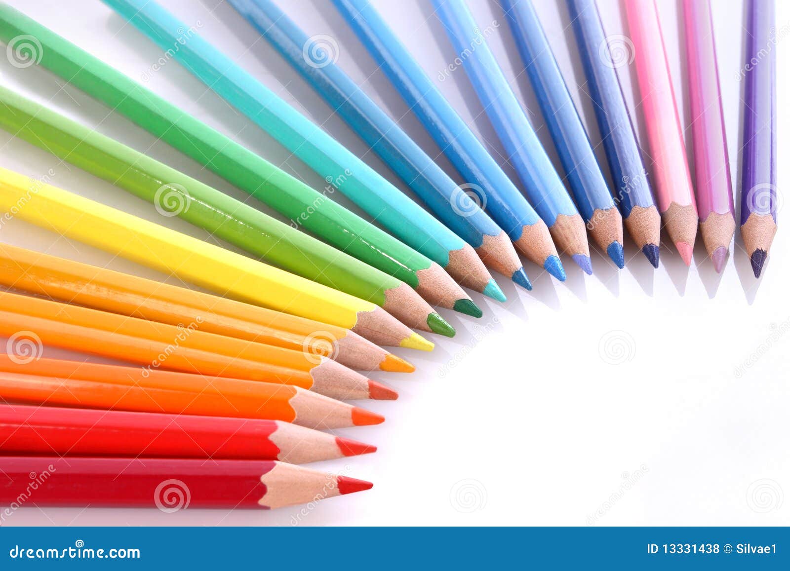 Assortment of Coloured Pencils Stock Photo - Image of isolated, colour ...