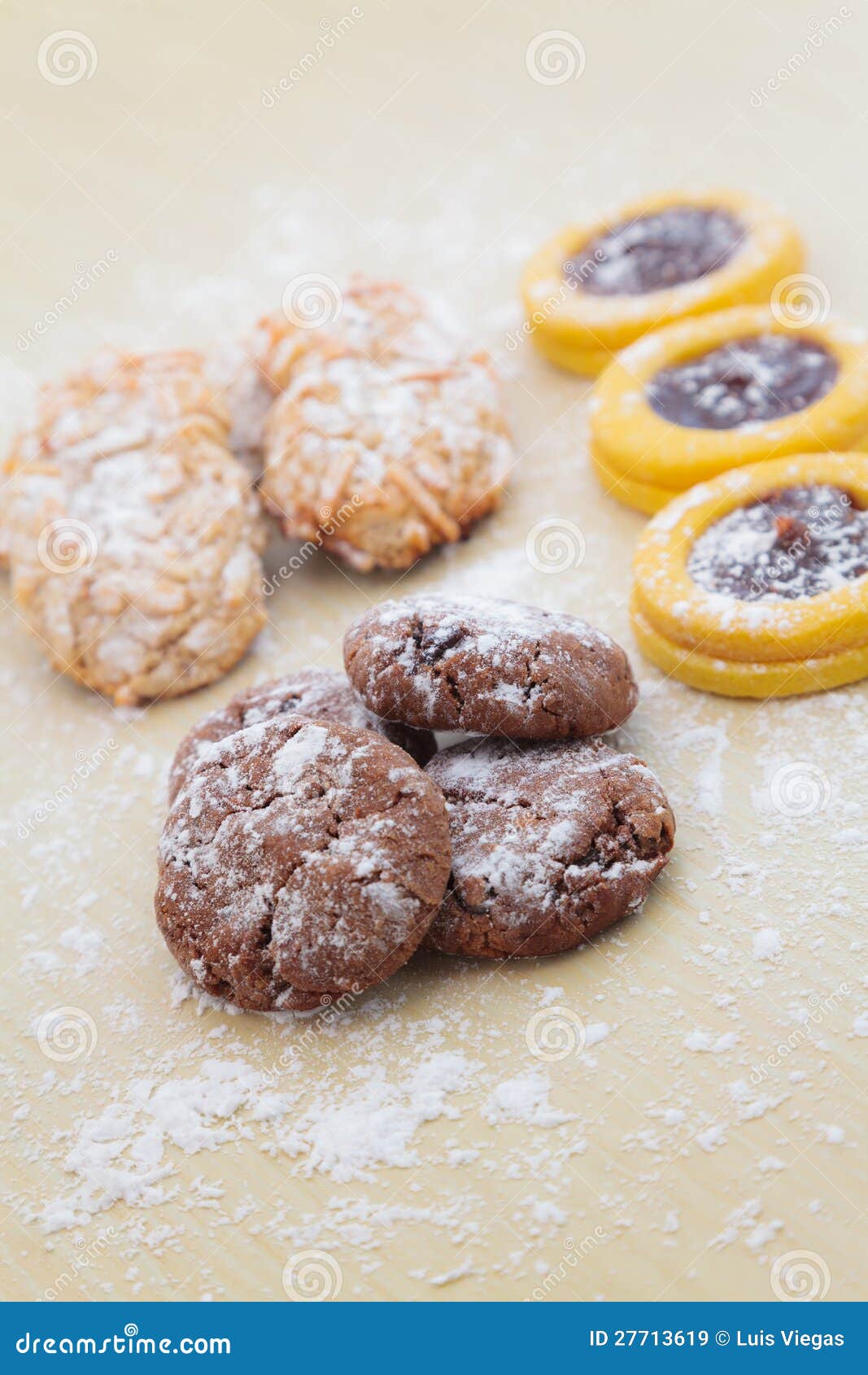 Assortment of cookies stock image. Image of vanilla, crunchy - 27713619