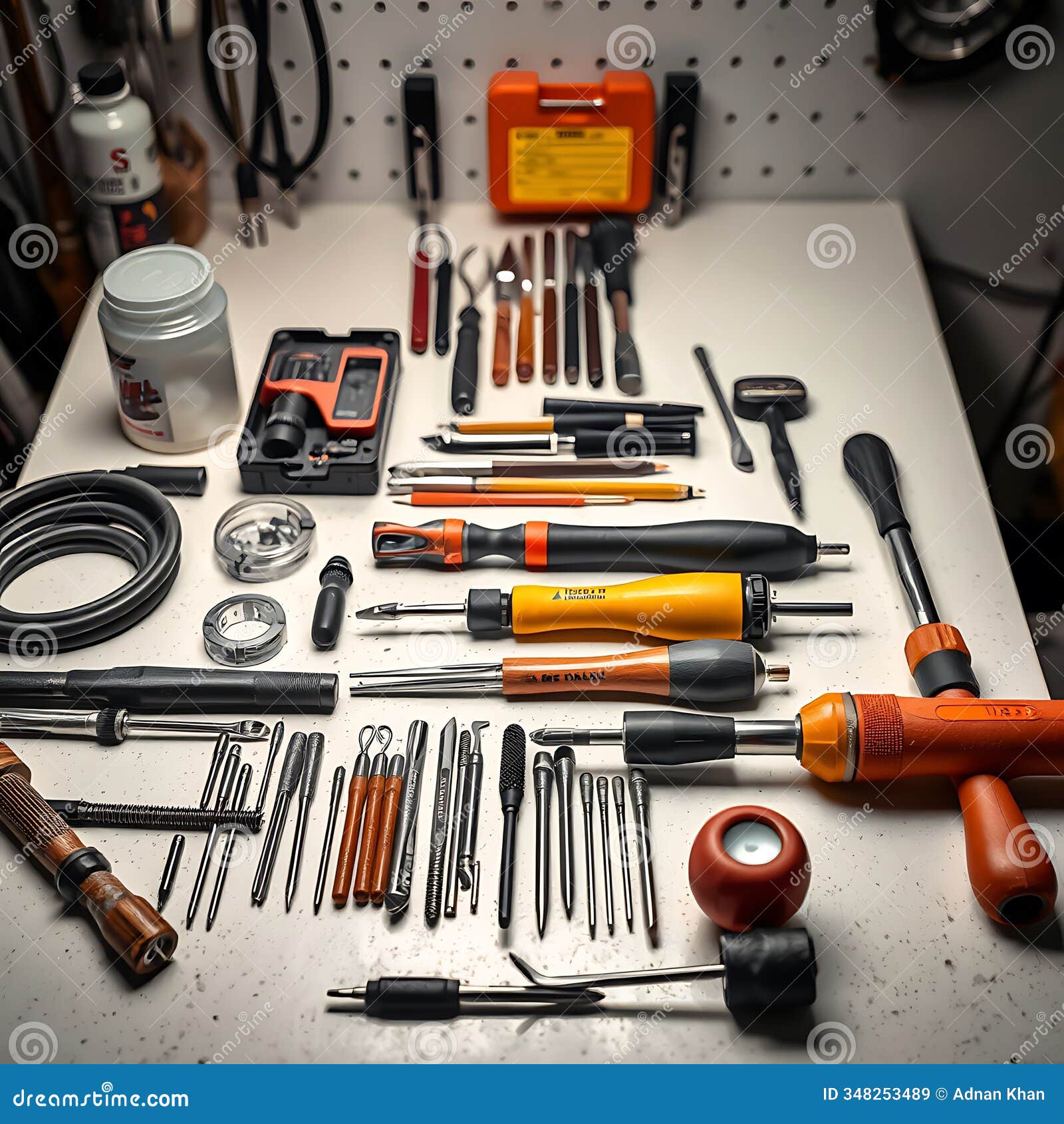 An Assortment of Deburring Tools and Accessories Neatly Arranged on a ...