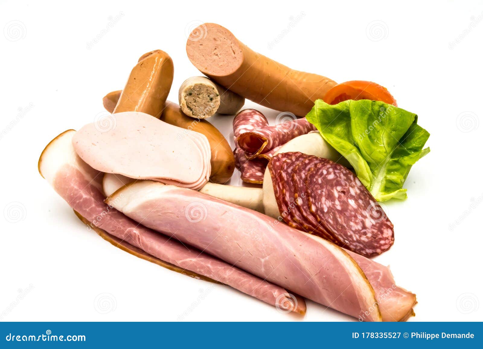 Assortment of Delicious Cold Meats Stock Image - Image of fresh ...