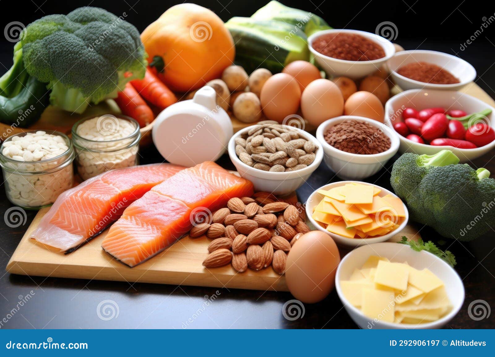 An Assortment of Dietary Food Items for a Specific Food Intolerance ...