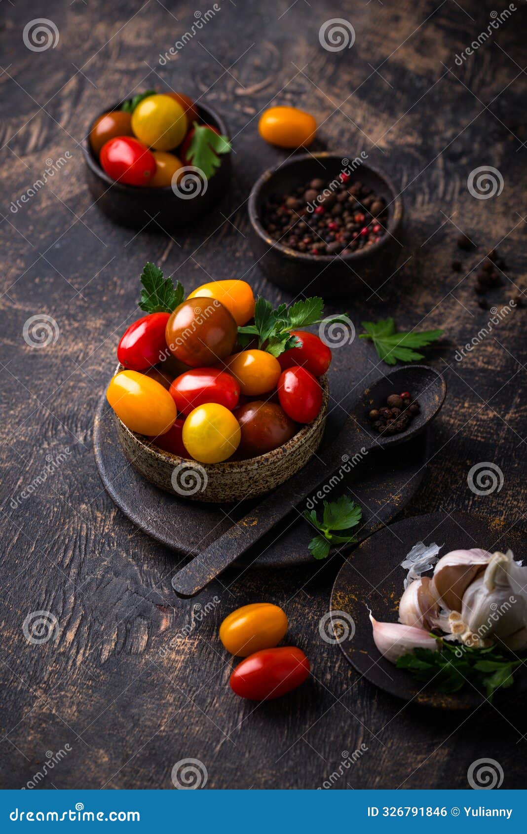 Assortment of Different Cherry Tomatoes Stock Photo - Image of ...