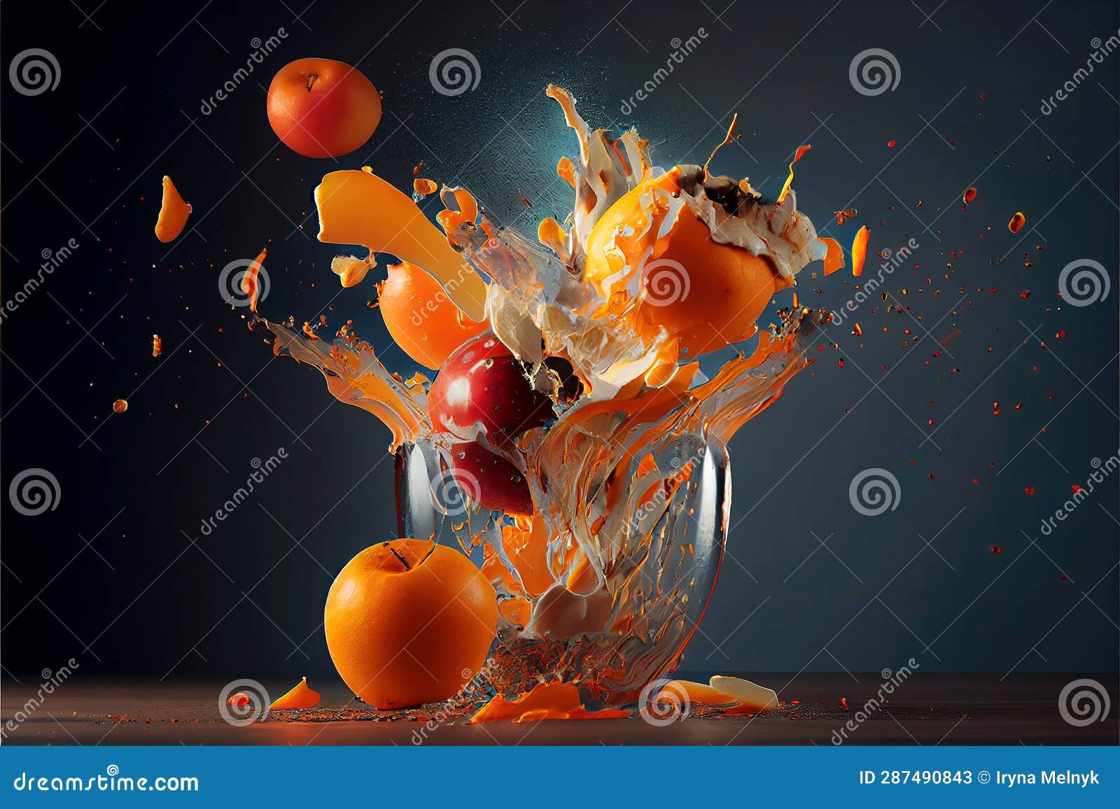 Different Exotic and Fantastic Fruits and Berries, Mixed Fruit Falling ...