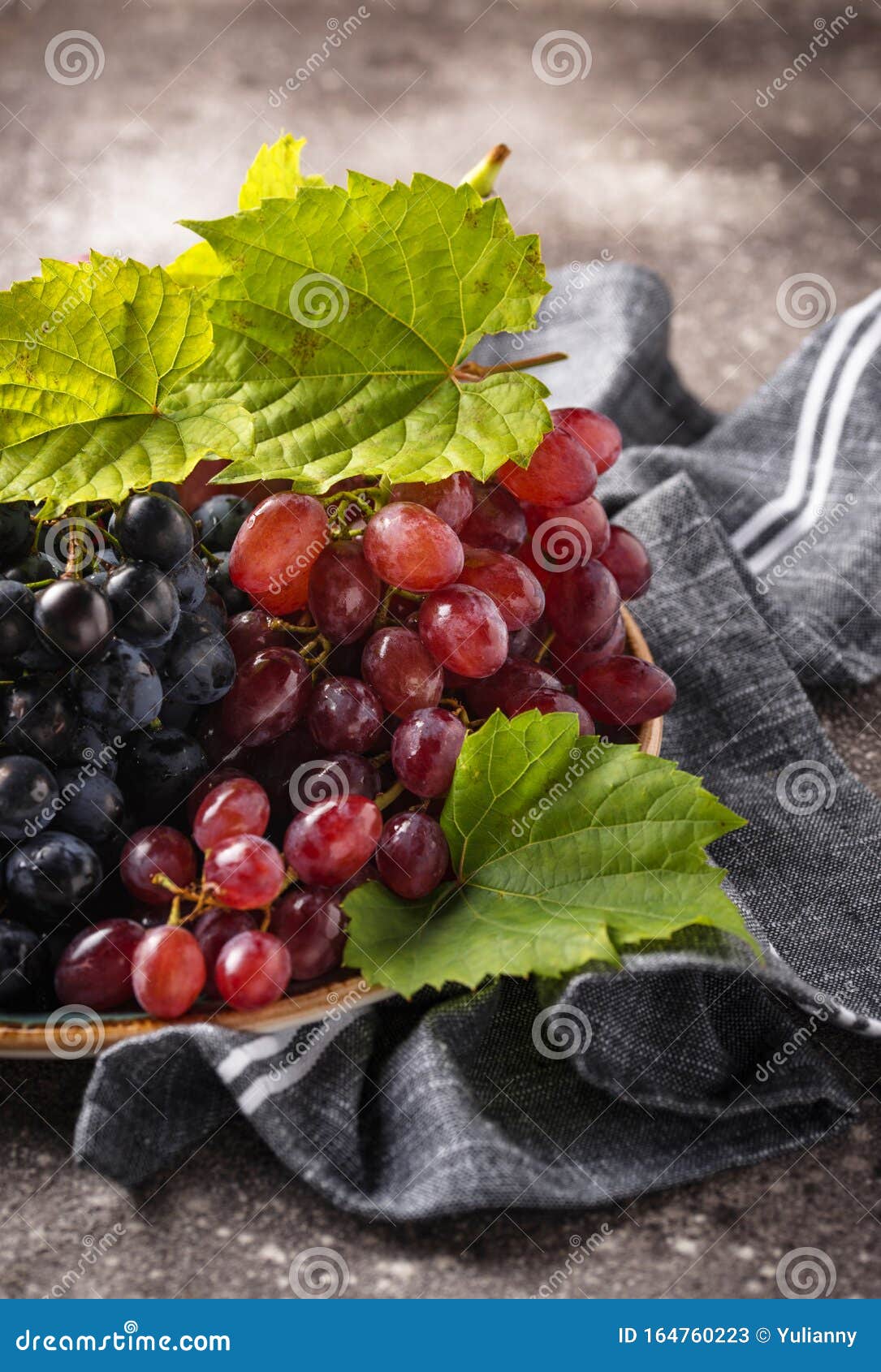 Assortment of Different Sort of Grapes Stock Image - Image of green ...