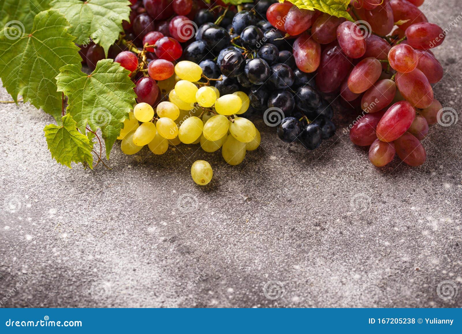 Assortment of Different Sort of Grapes Stock Photo - Image of grape ...