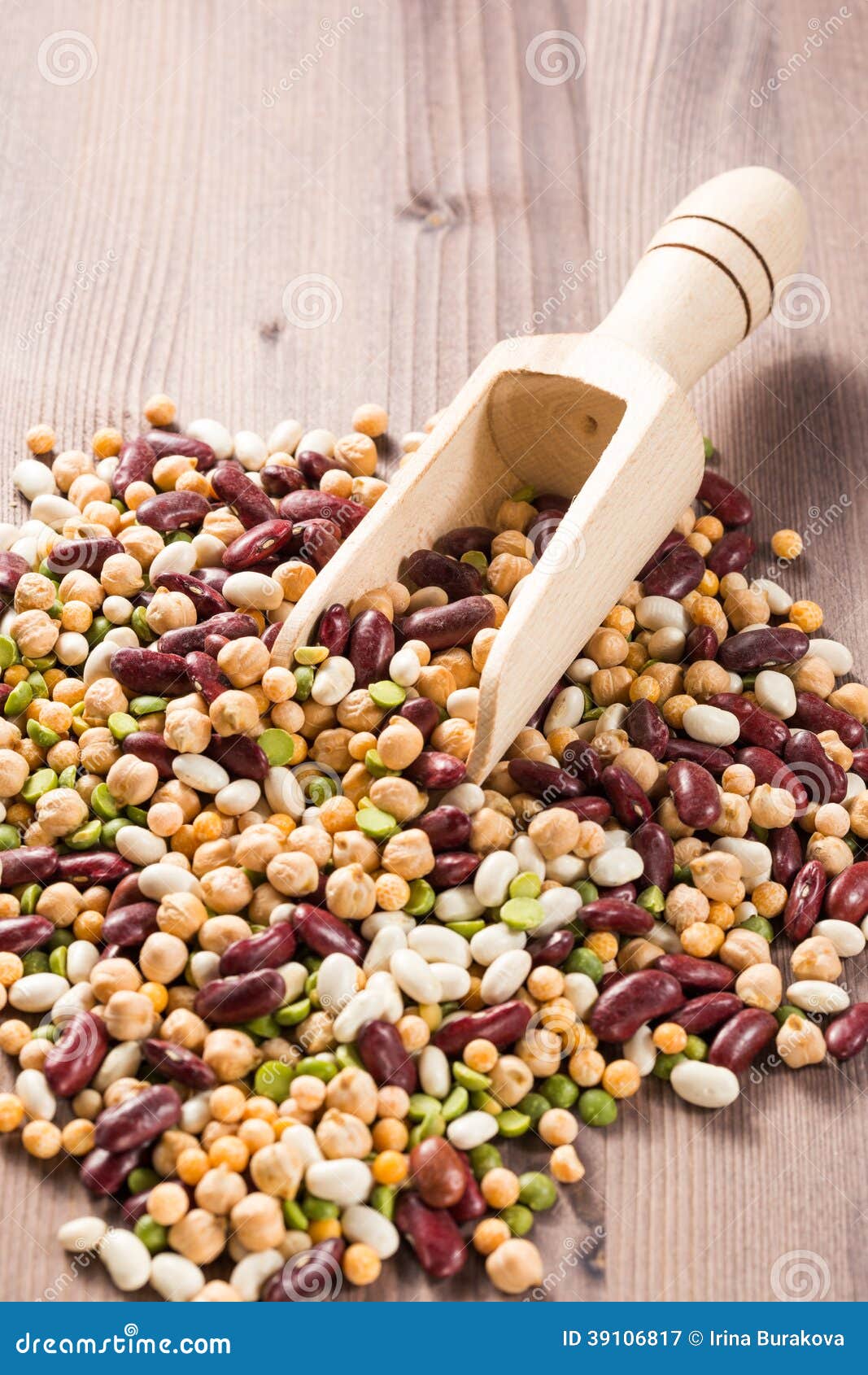 Assortment of Different Types of Beans. Stock Image - Image of lentils ...