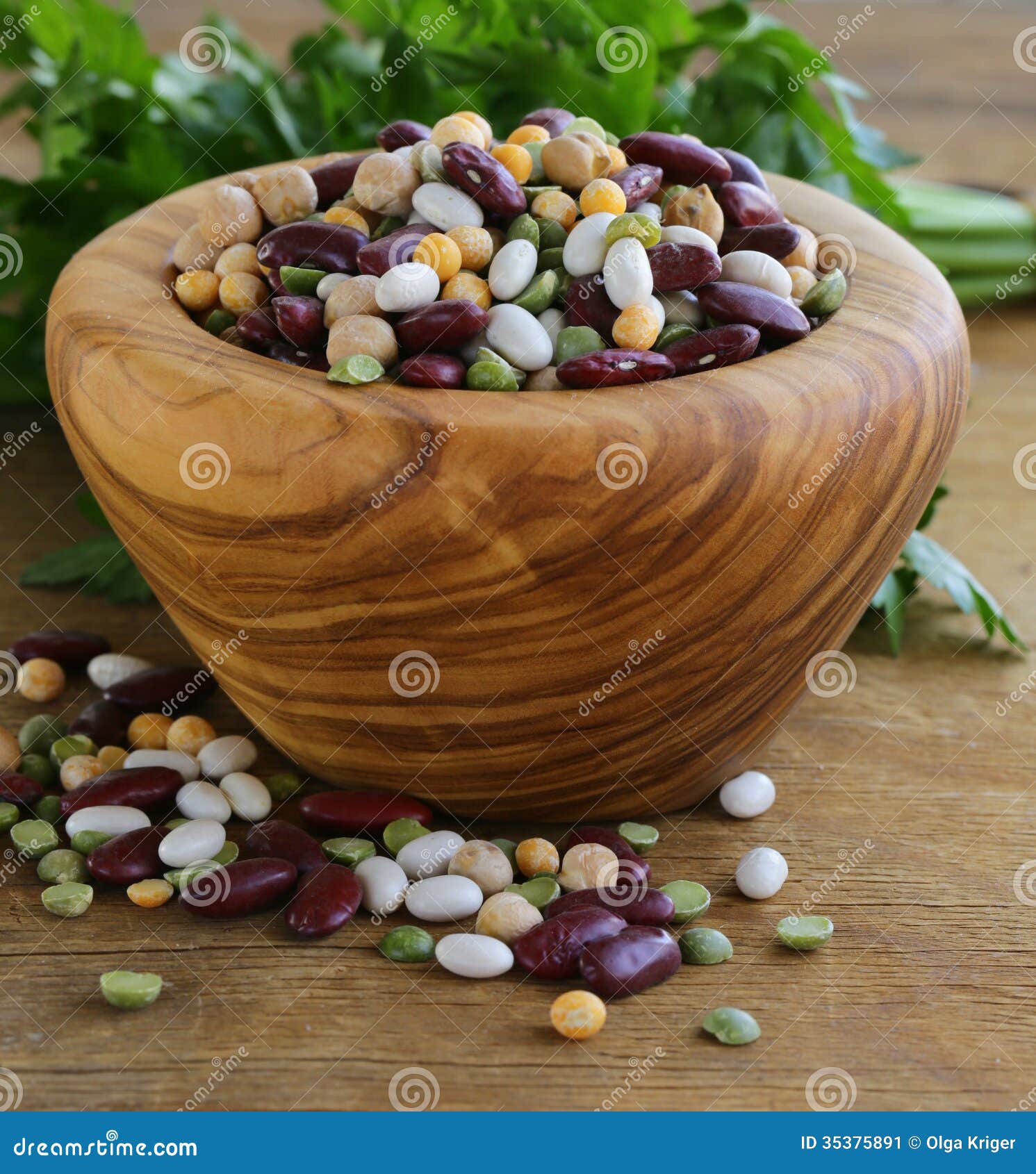 Assortment of Different Types of Beans Stock Image - Image of legume ...