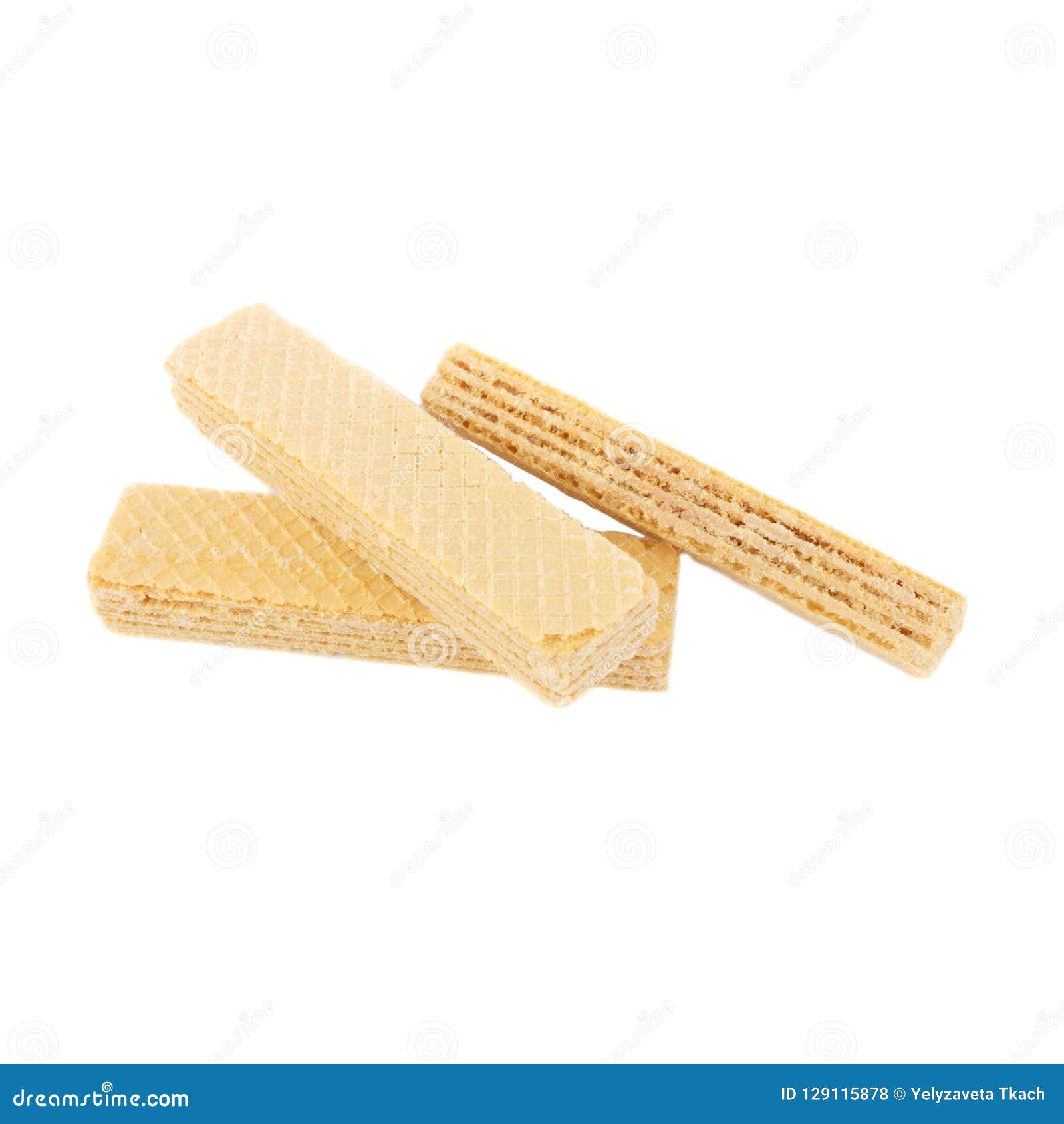 Assortment of Different Wafers, Isolated on White Stock Photo - Image ...