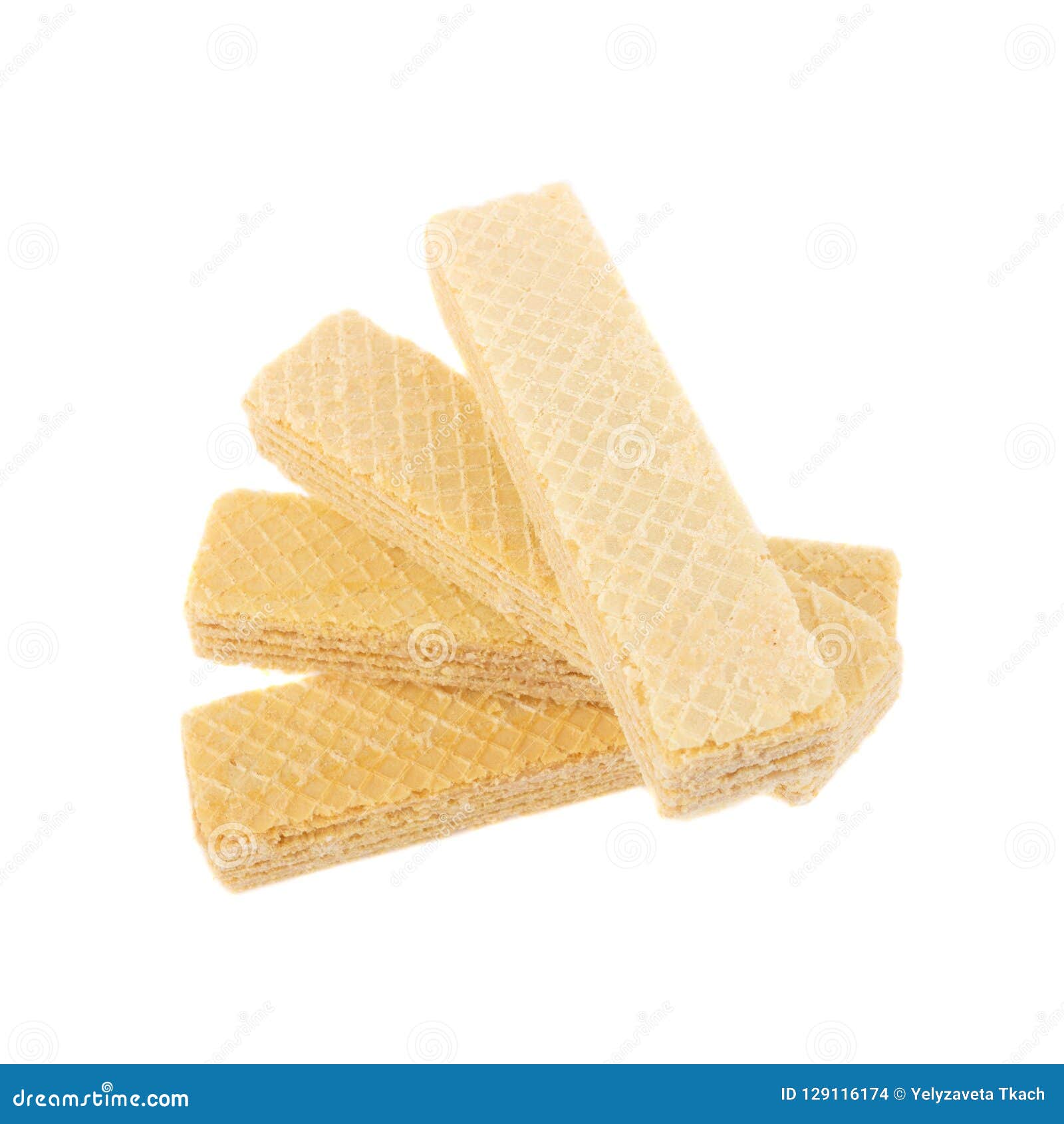 Assortment of Different Wafers, Isolated on White Stock Photo - Image ...
