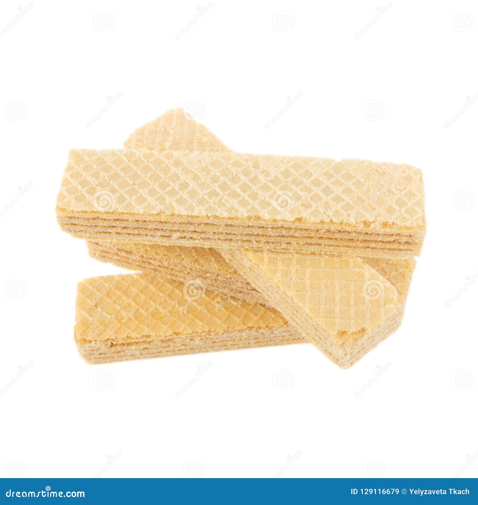 Assortment of Different Wafers, Isolated on White Stock Image - Image ...