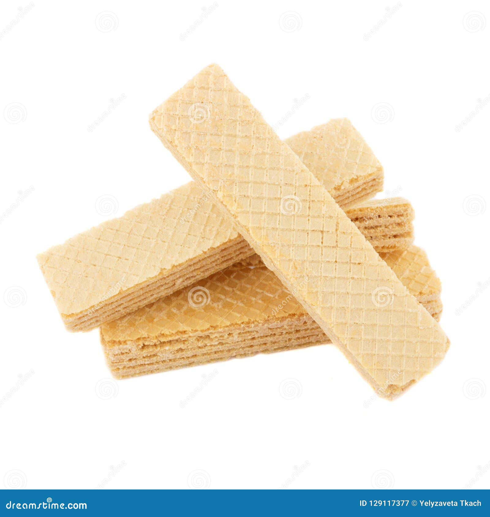 Assortment of Different Wafers, Isolated on White Stock Image - Image ...