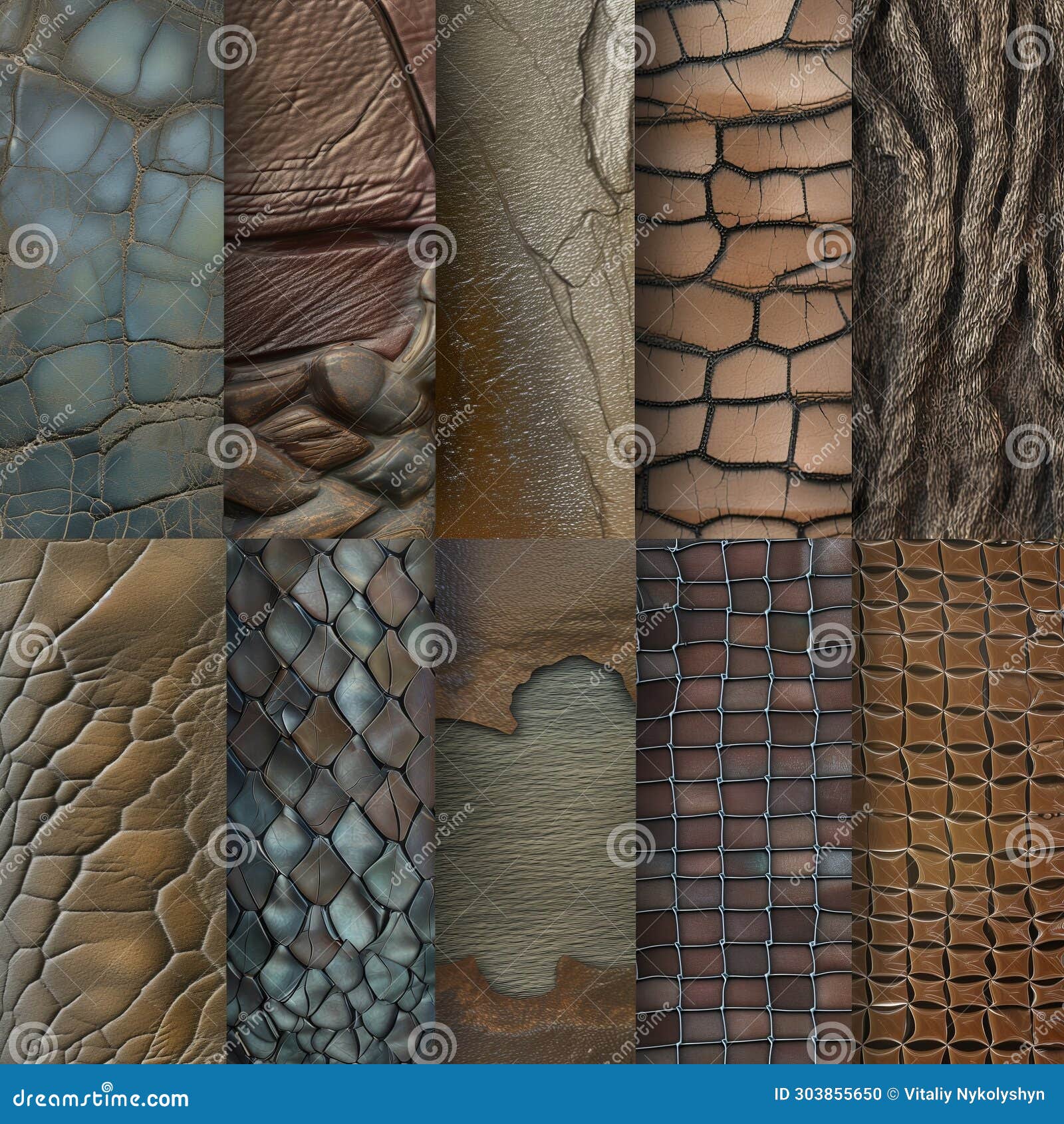 Assortment of Diverse Leather Types, a Variety of Skins for Every Need ...