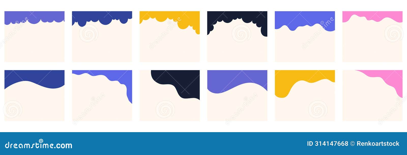 Assortment of Diverse Shapes for Header or Footer on Square Posts or ...