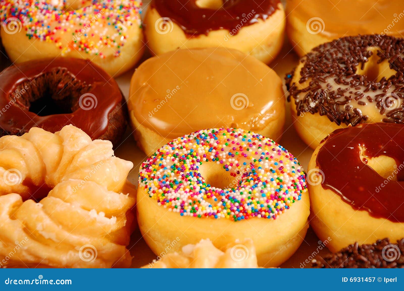 Assortment of donuts stock image. Image of chocolate, pastry - 6931457