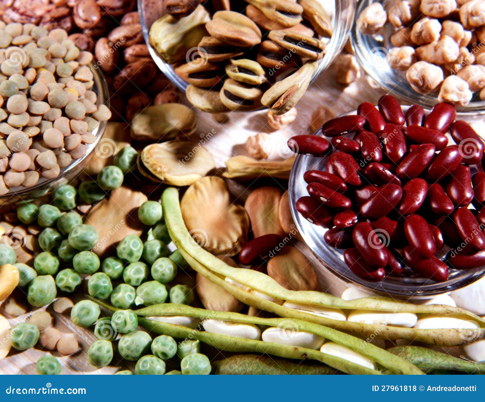 Assortment of Dried Legumes Stock Photo - Image of cooking, nutrition ...