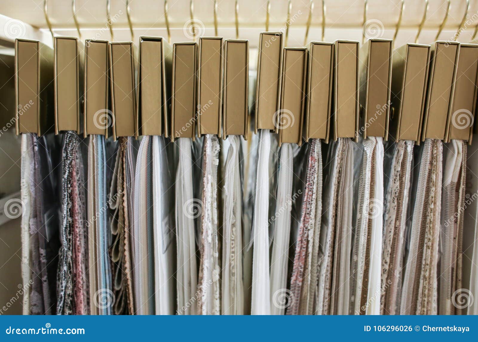 Assortment Of Fabric Samples For Curtains Stock Photo - Image of ...