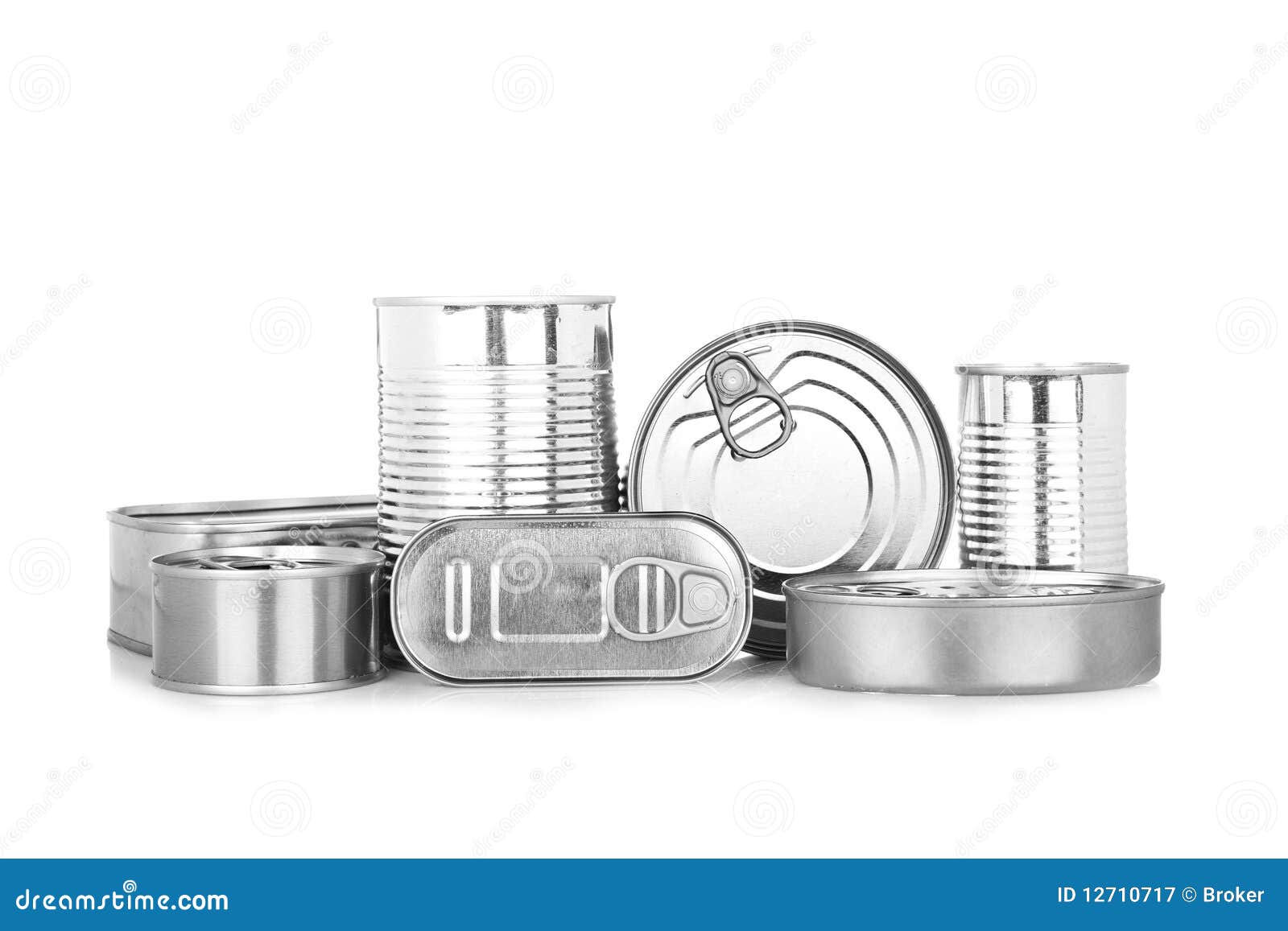 Assortment of food tin can stock image. Image of cutout - 12710717