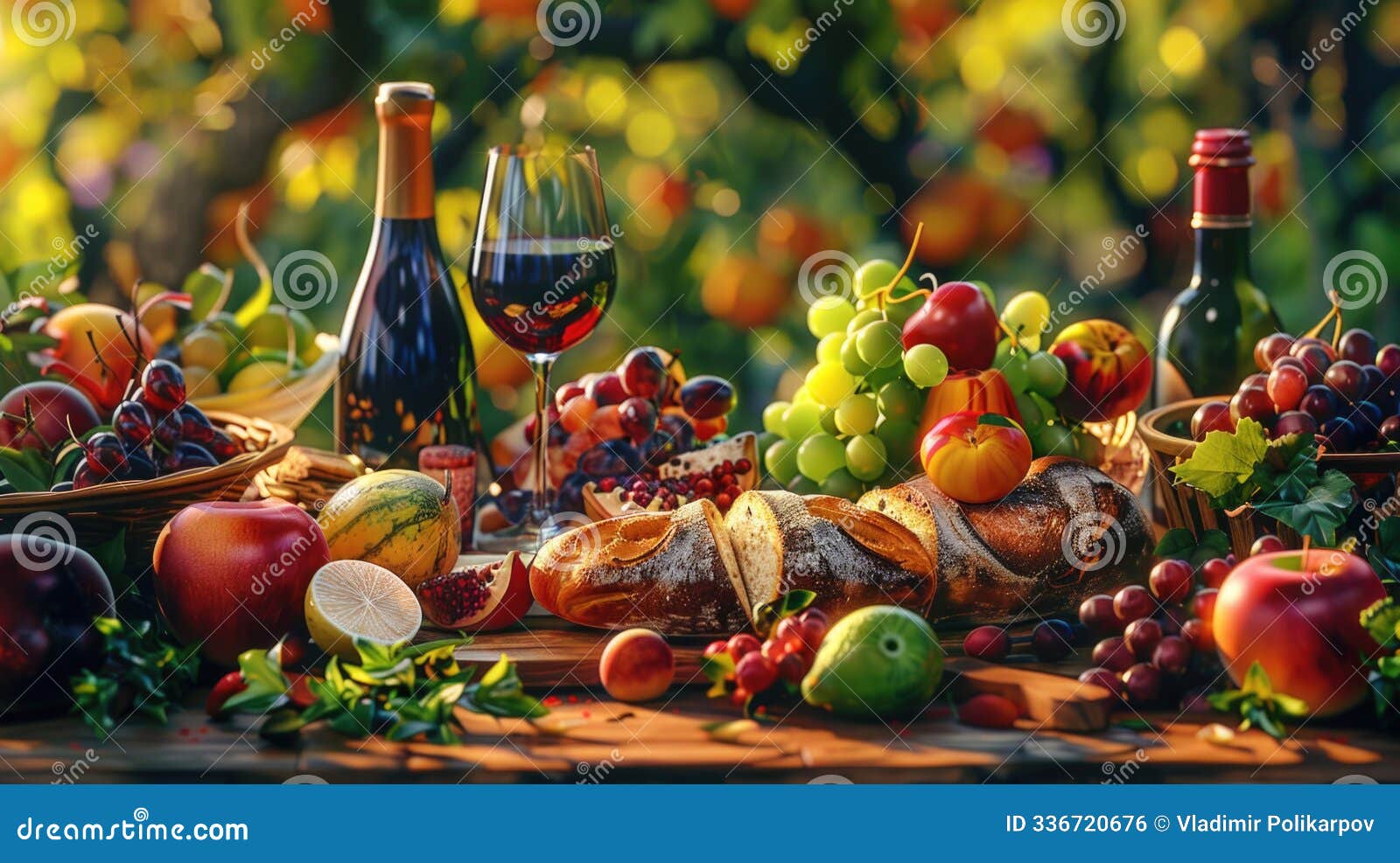 Assortment of Foods on a Table, Ideal for Editorial or Advertising Use ...