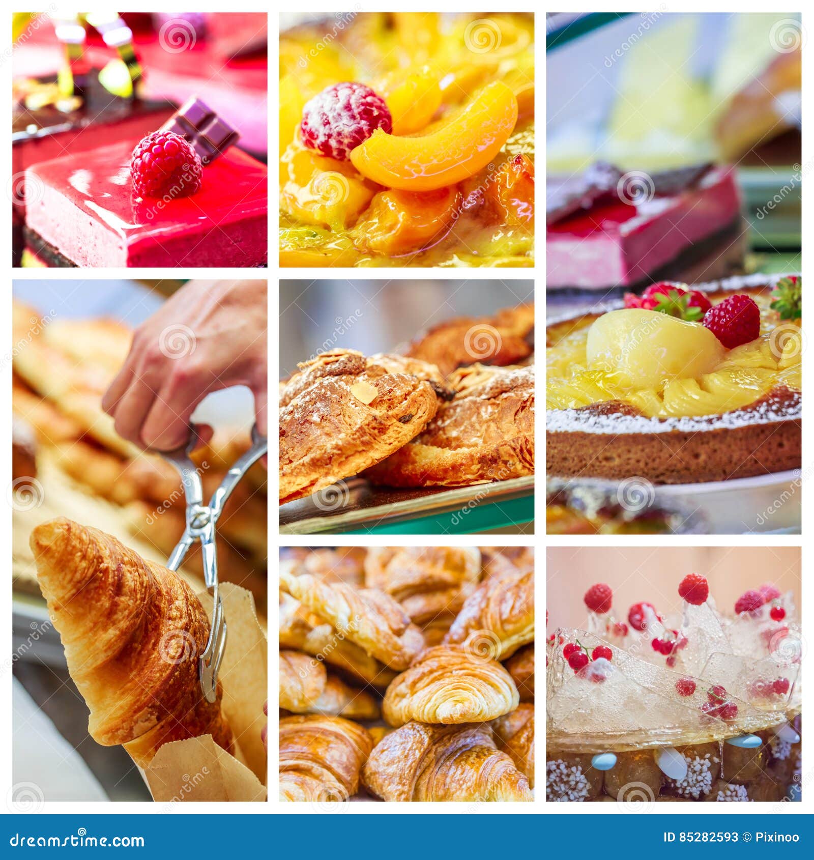 Assortment of French Pastries Stock Image - Image of cookie, coloreful ...