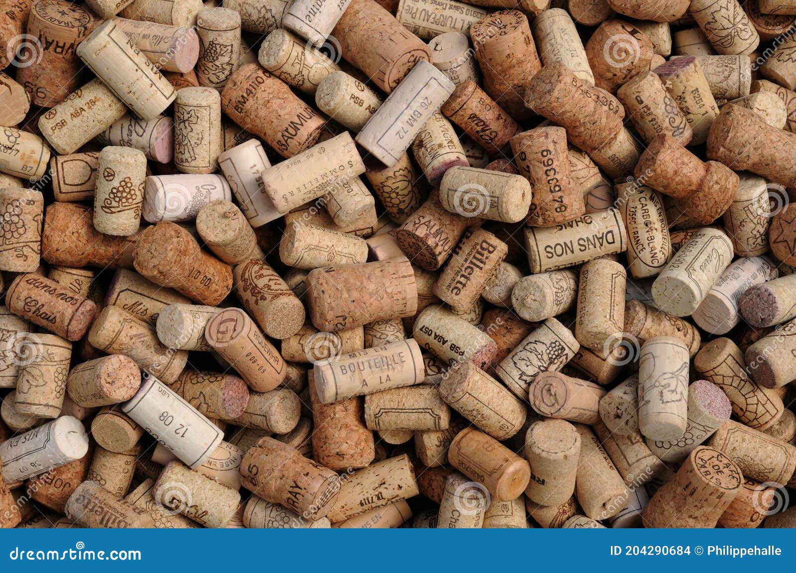 Assortment of French Wine Corks Editorial Stock Image - Image of cork ...