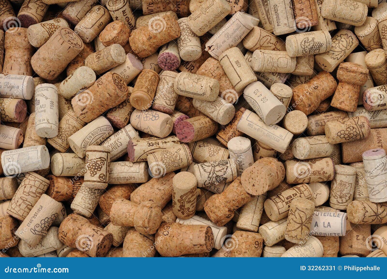 Assortment of French Wine Corks Stock Image - Image of vintage, bacchus ...