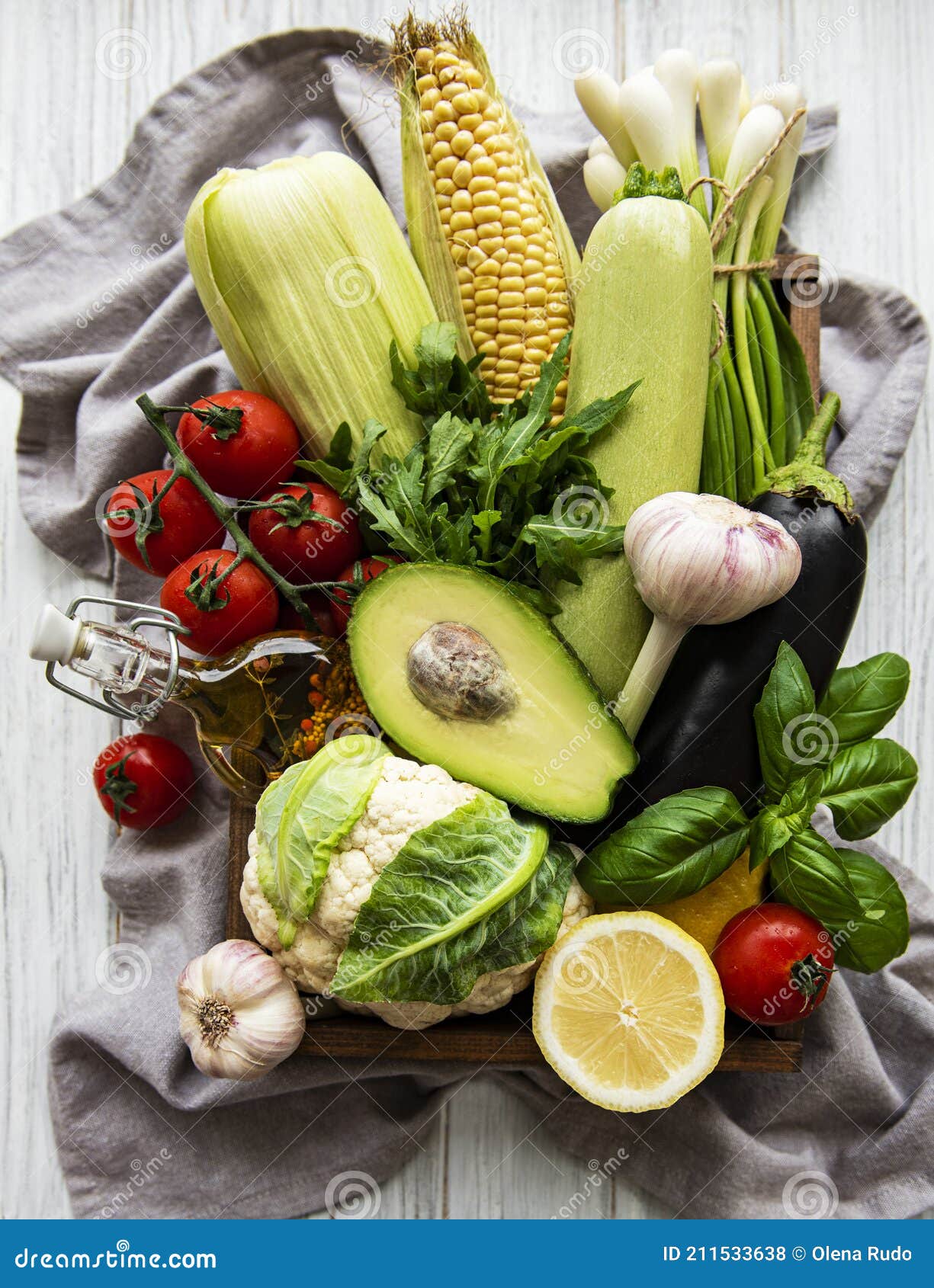 Assortment of Fresh Fruits and Vegetables Stock Photo - Image of fruit ...